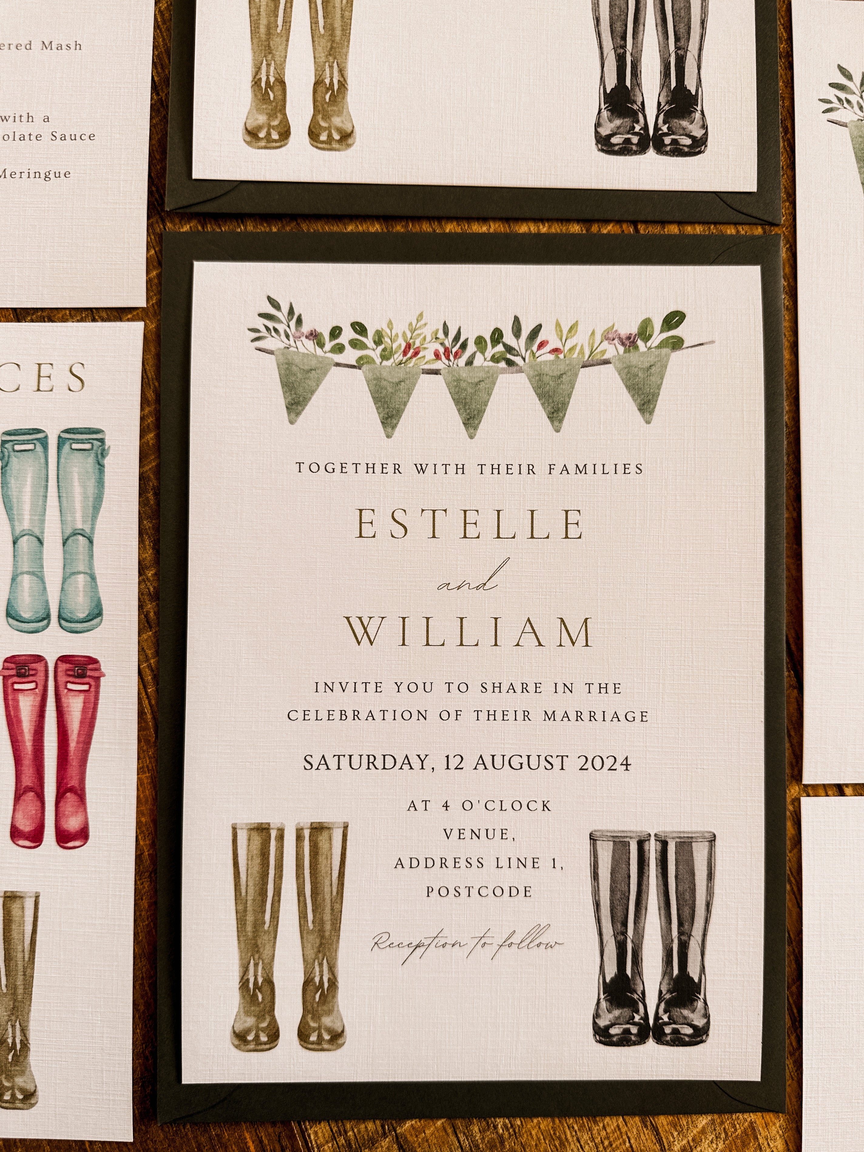 Bunting & Wellies - Full Range – The Pleasant Pheasant Design Co
