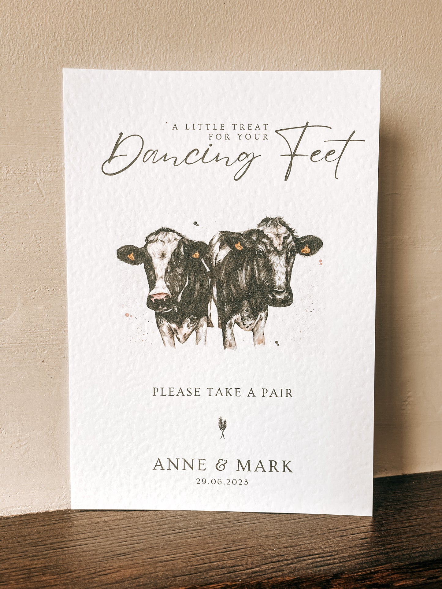 Dancing Feet - Wedding Sign – The Pleasant Pheasant Design Co